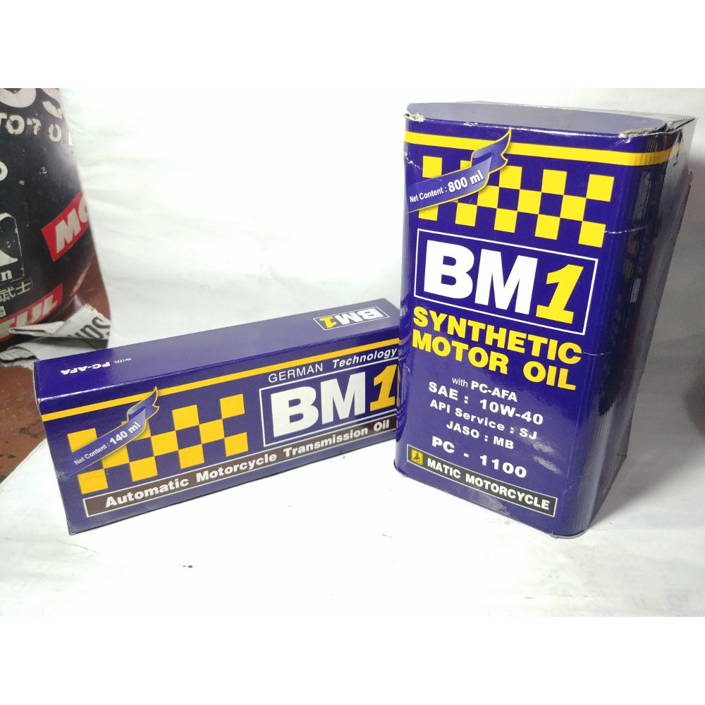 Jual ISTIMEWA!! Oli BM1 1100 Matic 0.8 L Dan Oli Gardan BM1 140 ML ...