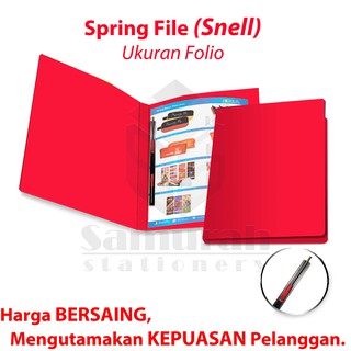 Jual Spring File Polos Ukuran Folio / Map Album Plastik Snell / Acco ...