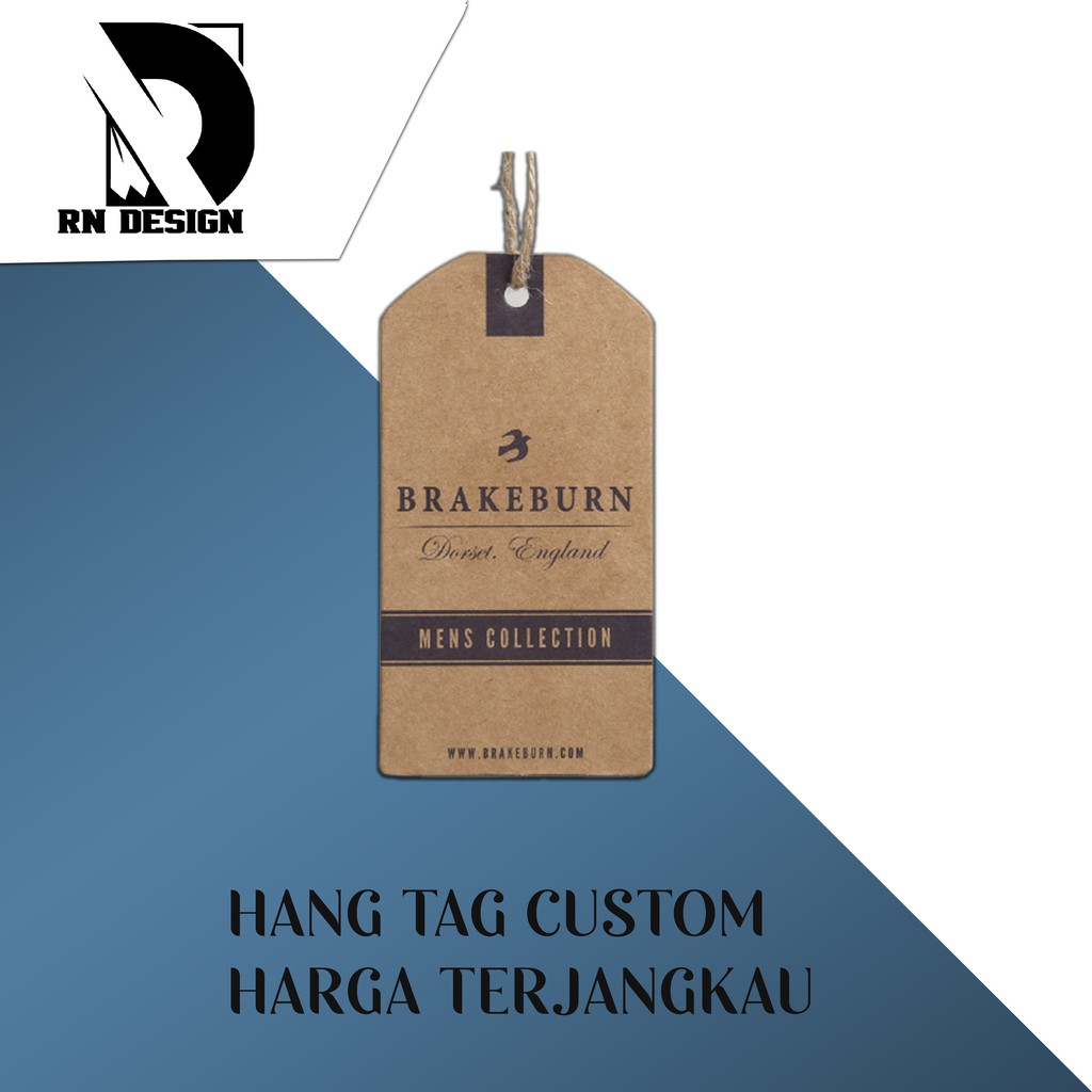 Jual Custom Hang Tag - Label produk/Label Baju | Shopee Indonesia