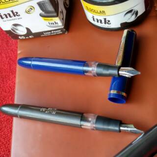 Paket Murah..Fountain Pen Dollar Made In Pakistan Dan Tinta Botol ...