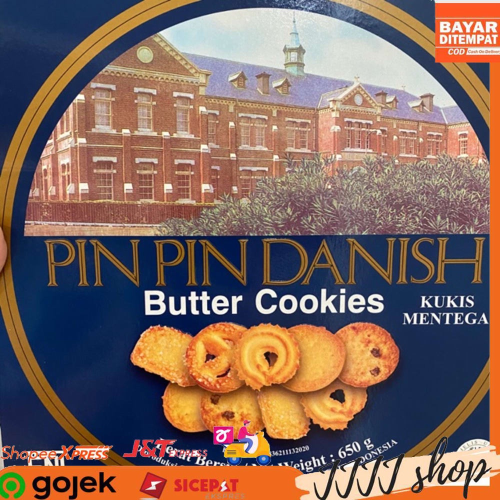 Jual Pin Pin Danish Butter Cookies Biskuit Kaleng 650gr | Shopee Indonesia