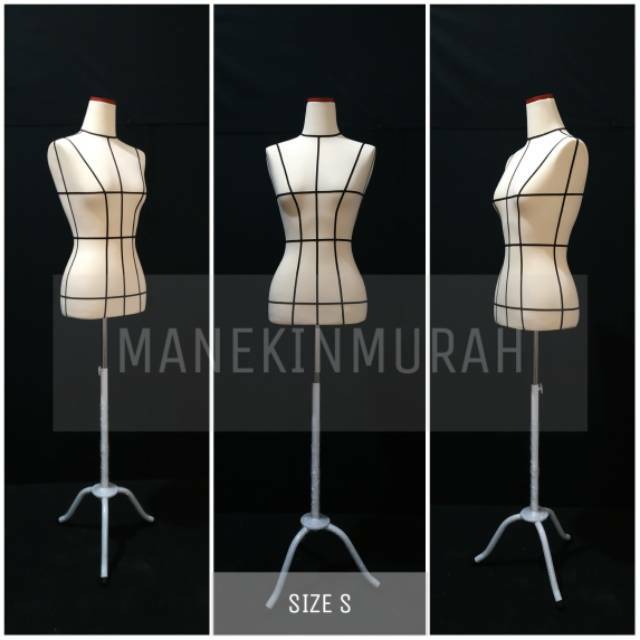 Jual Patung Manekin Badan Full Tusuk Jahit Pola Wanita - Ukuran S ...