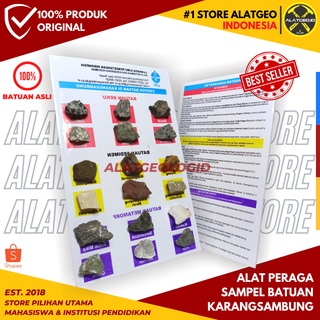 Jual Peraga batuan komparator geologi sampel batuan beku sedimen ...