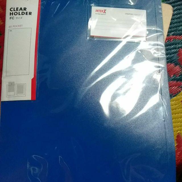 Clear Holder / Display Books Folio 60 Pockets - Inter X Folder | Shopee ...
