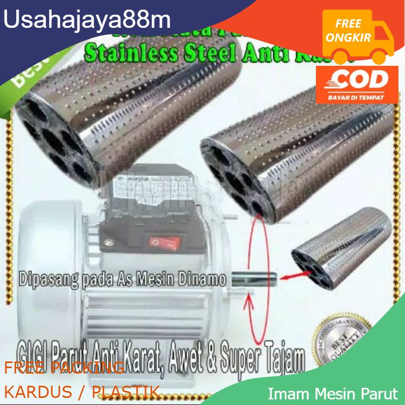 Jual Roll Parut Super Tajam Mesin Parutan Kelapa Stainless Serep Mata ...