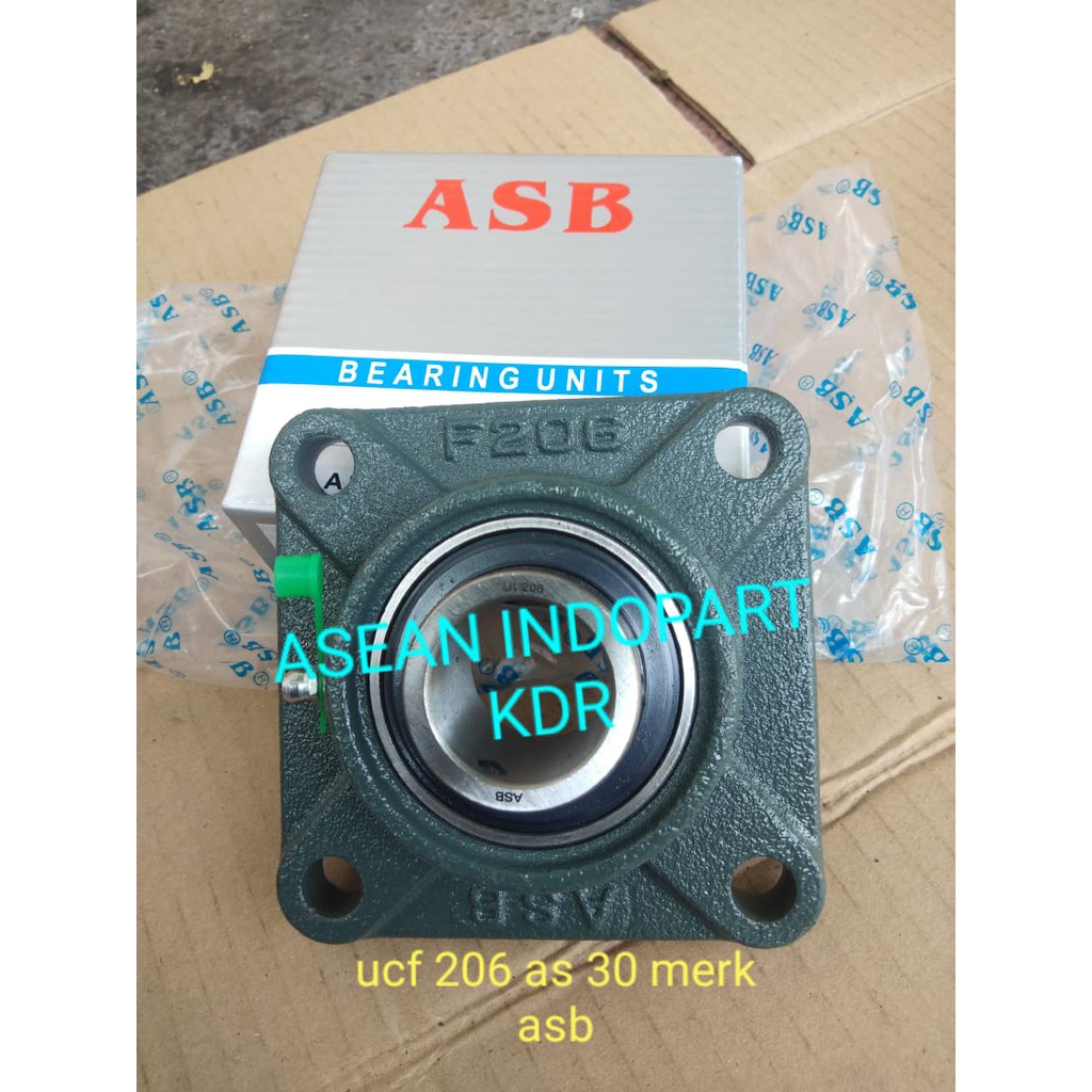 Jual Pillow Block Bearing UCF 206-30 mm ASB Pilow Blok UCF206 Diameter Shaf Indonesia|Shopee ...