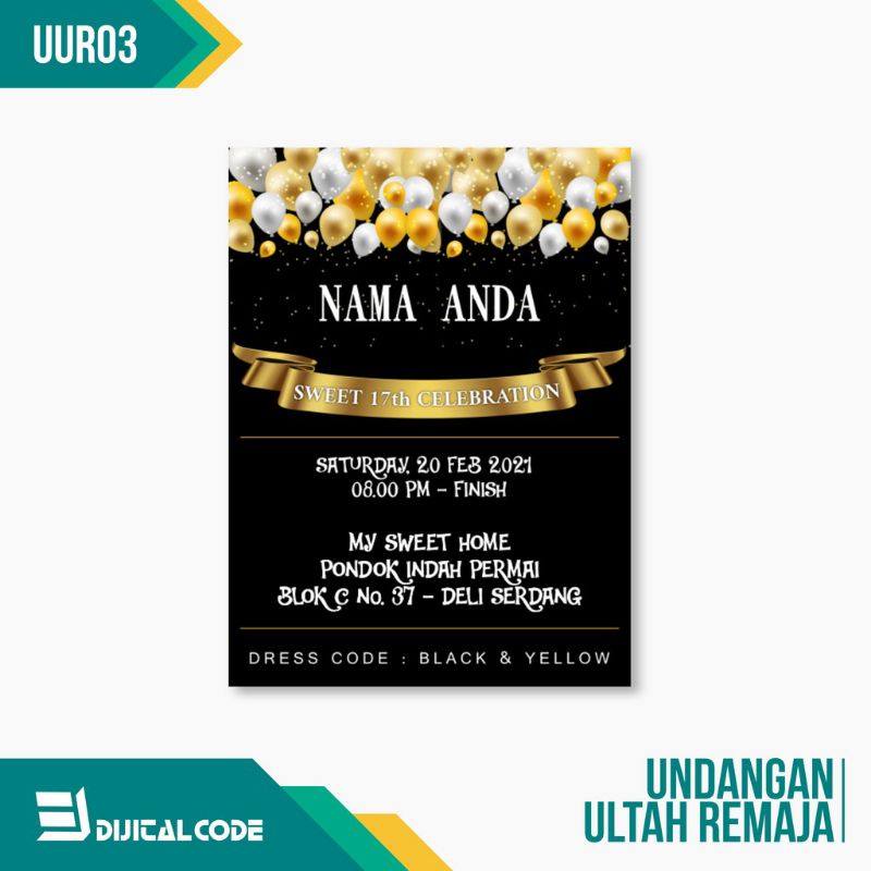 Jual kartu undangan ulang tahun remaja | Shopee Indonesia Jual kartu undangan ulang tahun remaja | Shopee Indonesia
