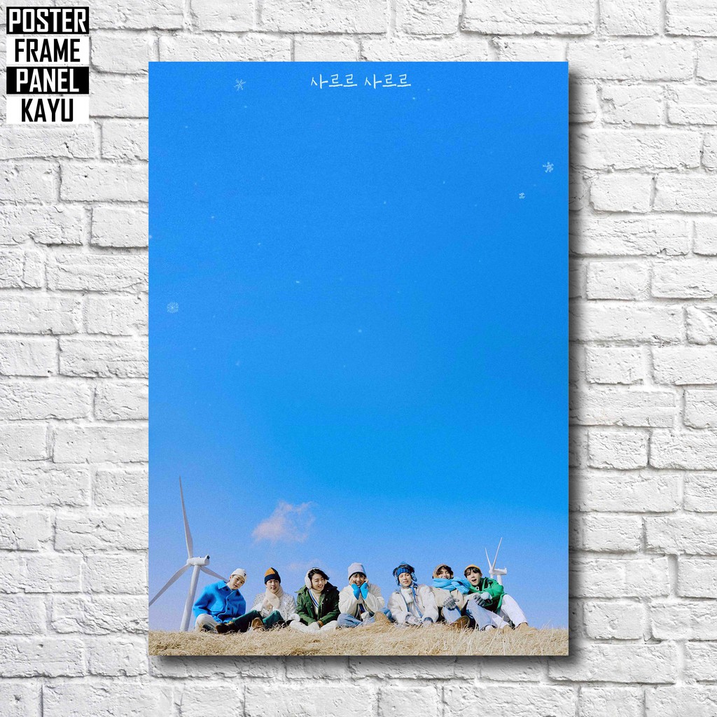 Jual Poster BTS 2021 Winter Package Preview Cuts Frame Kayu Solid A4 ...