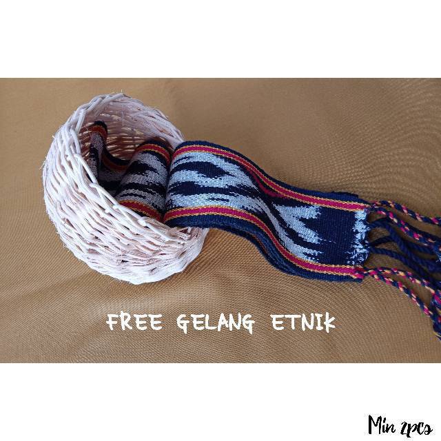 Kain Tenun Ikat Kepala Etnik ( dayak kalimantan sumba sulawesi lokal ...