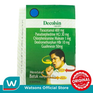 Jual Decolsin Capsules 4's (Strip) | Shopee Indonesia