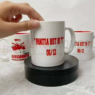 Jual Mug warna dalam merah 17 Agustus / Mug Merah Putih / Mug Merdeka ...