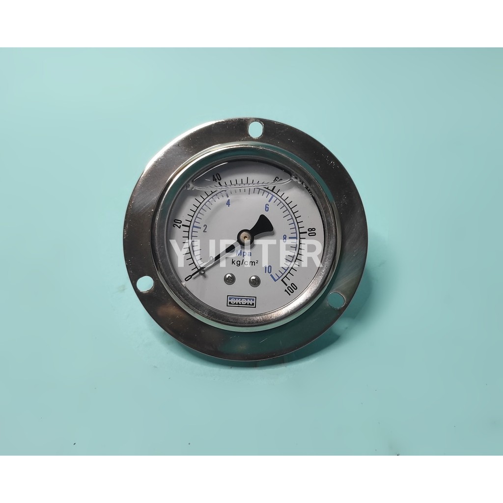 Jual Manometer / Pressure Gauge 10 MPa 100 kg/cm2 Drat Belakang 1/4 ...