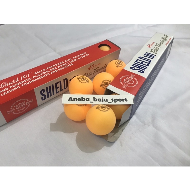 Jual Bola Ping Pong Tenis Meja Shield 101 / Bola Pingpong Shield 101 40 mm / Bola Tenis Meja isi ...