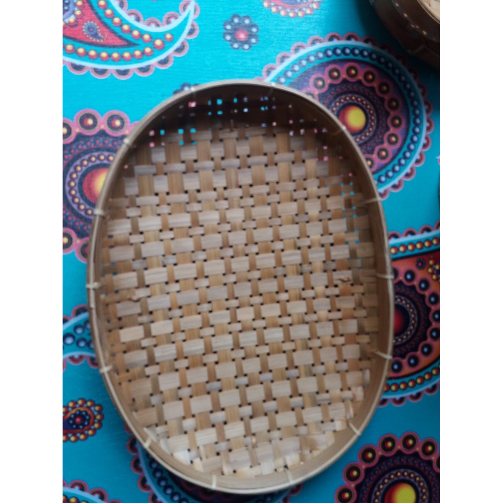 Jual Piring Anyaman Bambu Oval Jumbo Besar no1 33x24 | Shopee Indonesia