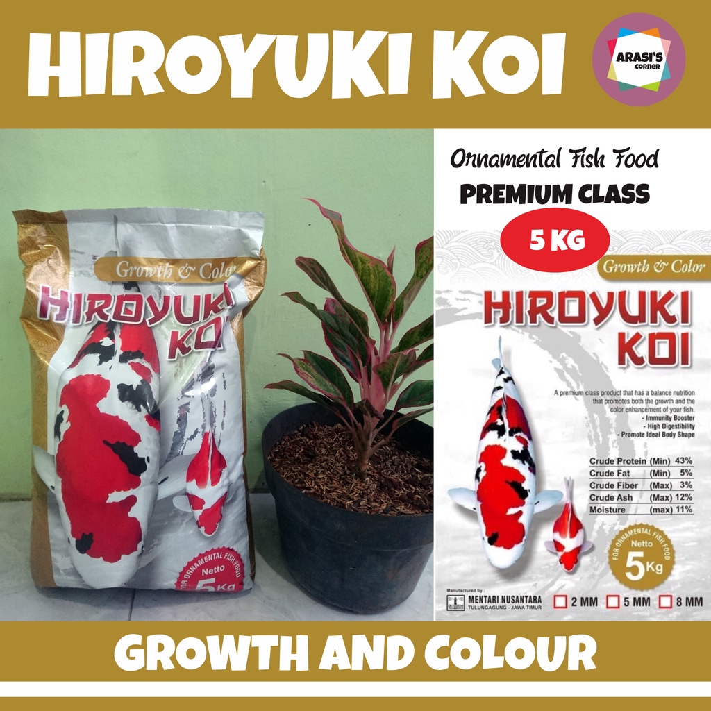 Jual Hiroyuki Koi Growth And Color Semarang 5Kg | Shopee Indonesia