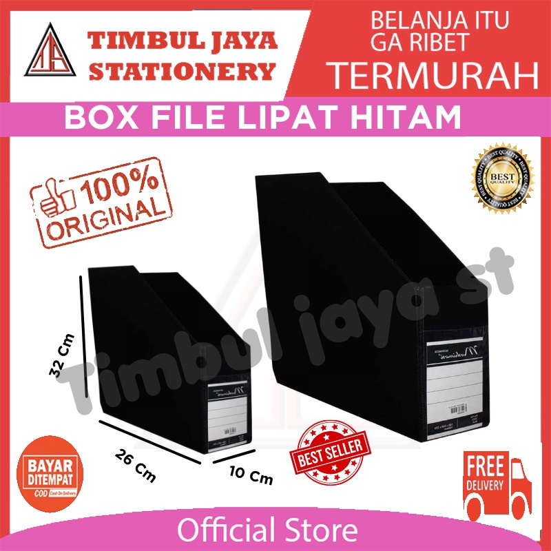 Jual Moshimosi Box File plastik PVC lipat Jumbo Box file dokumen tempat ...