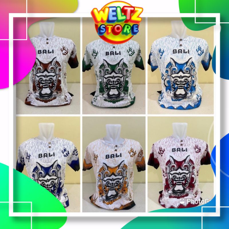Jual BAJU BALI MOTIF BARONG SINGA | Shopee Indonesia
