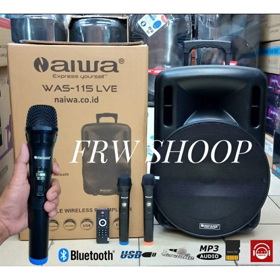Jual SPEAKER PORTABLE WIRELESS AIWA 115 LVE / NAIWA 115LVE / AIWA ...