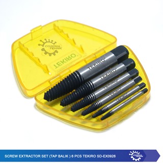 Jual Screw Extractor Set (Tap Balik ) 6 Pcs Tekiro SD-EX0926 | Shopee ...