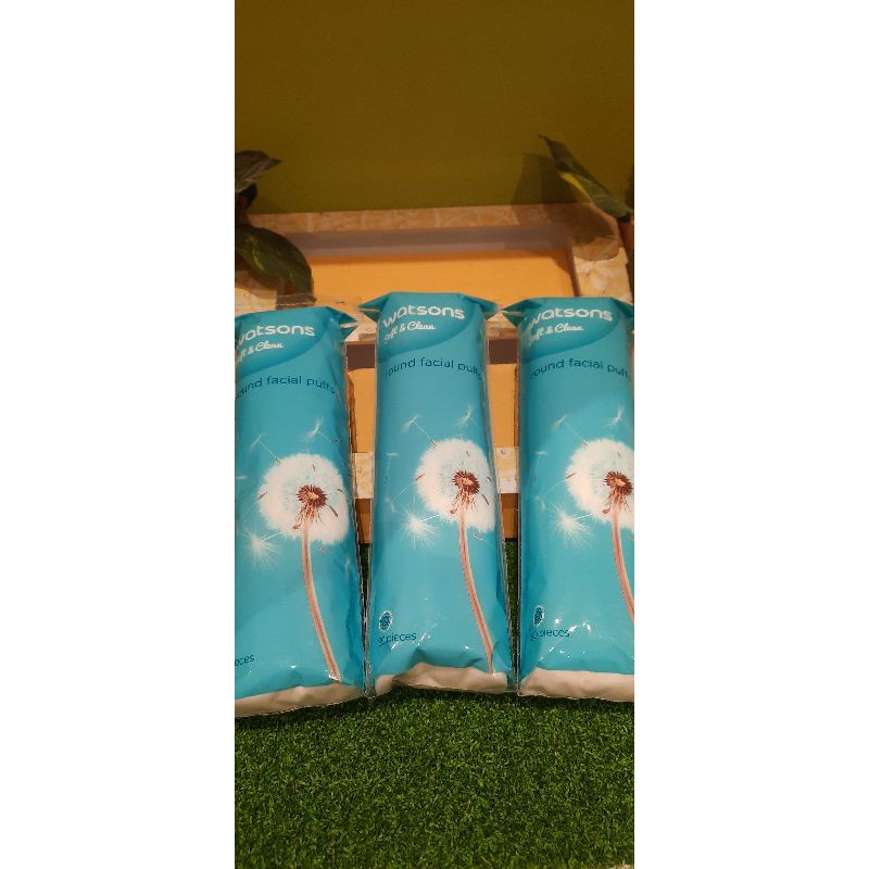Jual Kapas Kecantikan Watsons Round Facial Pufs 80's | Shopee Indonesia