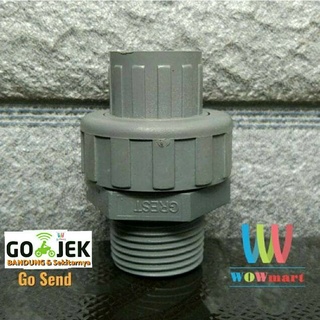 Jual Watermur Drat Luar 1 " x 1/2 " Polos PVC untuk Pompa Air Water Mur ...