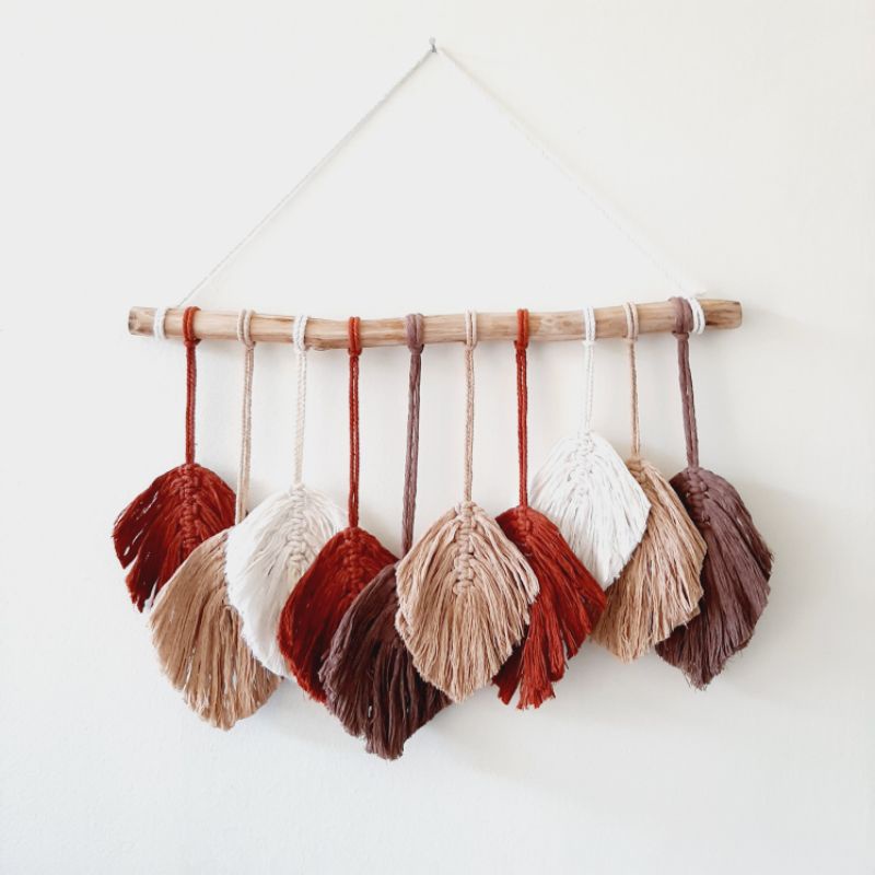 Jual Macrame/Makrame Wall Hanging Daun Hiasan Dinding 50 cm | Shopee ...