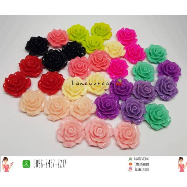 Jual Resin Bunga - Resin Flower - Bahan Scrapbook - DIY Kerajinan ...