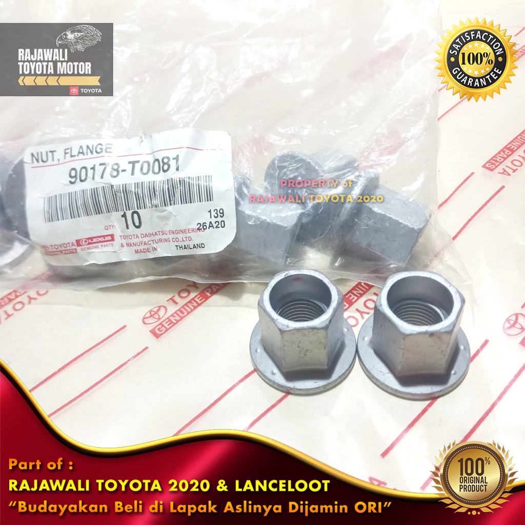 Jual Mur Baut Chamber Fortuner Suspension Lower Nut Original Genuine ...