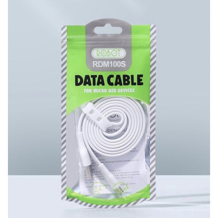 Jual Kabel data MICRO USB ROBOT RDM100s MICRO USB 2A 100cm ORIGINAL ...