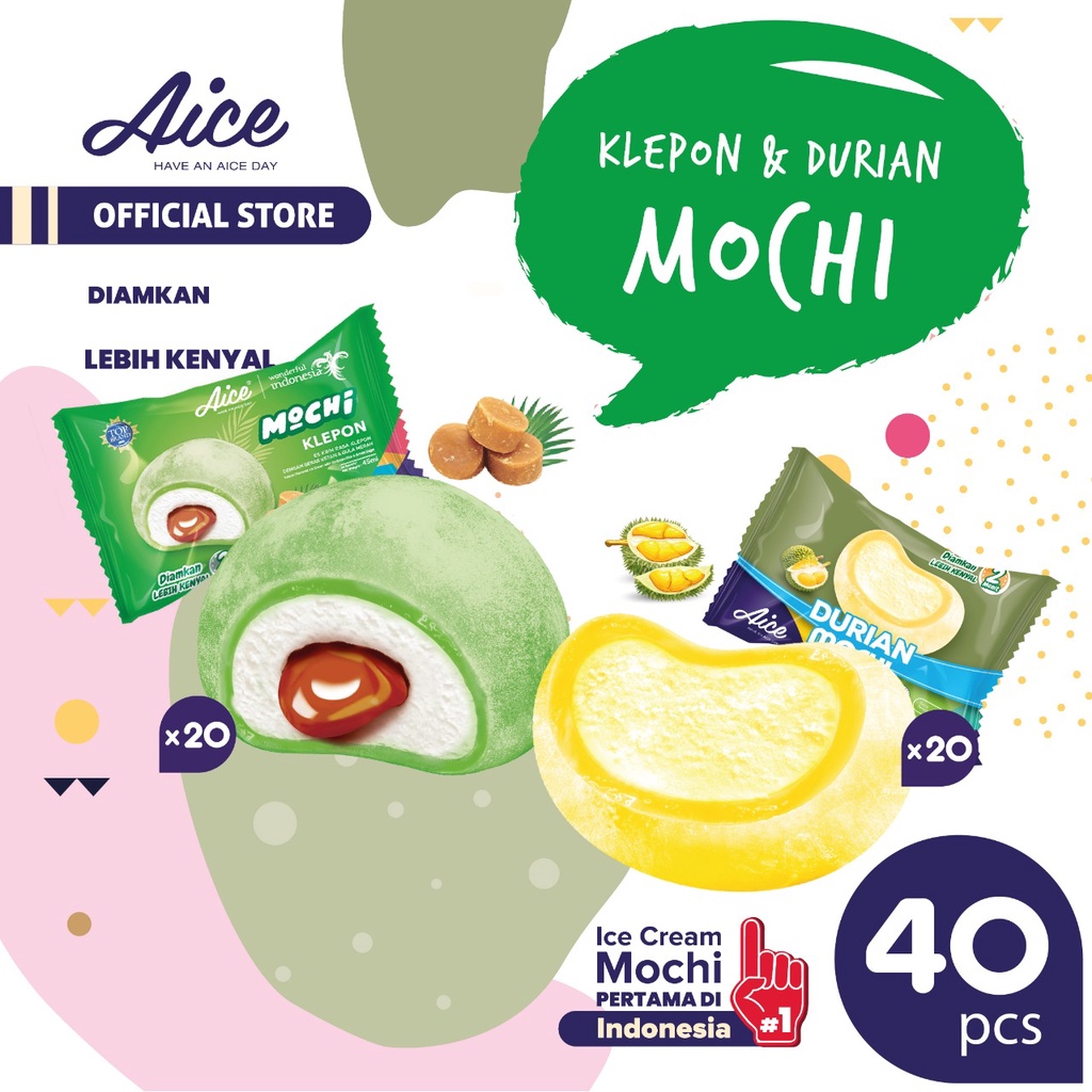 Jual Paket Aice Mochi Duo B isi 40 pcs | Shopee Indonesia