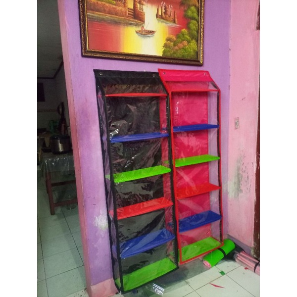 Jual RAK TAS GANTUNG POLOS JUMBO PAKAI RESLETING KANAN KIRI ALAS ...