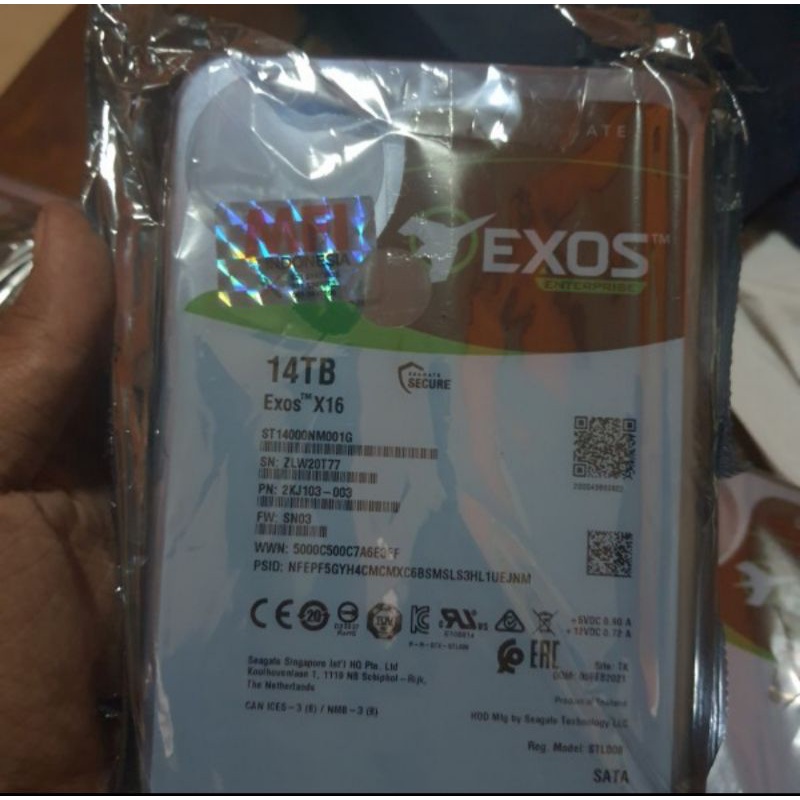 Jual Seagate Exos X16 HDD/Hardisk Enterprise 14TB SATA 7200RPM | Shopee ...