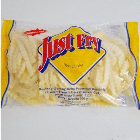 Jual Just Fry French Fries Crinkle Cut 900 gram | Shopee Indonesia