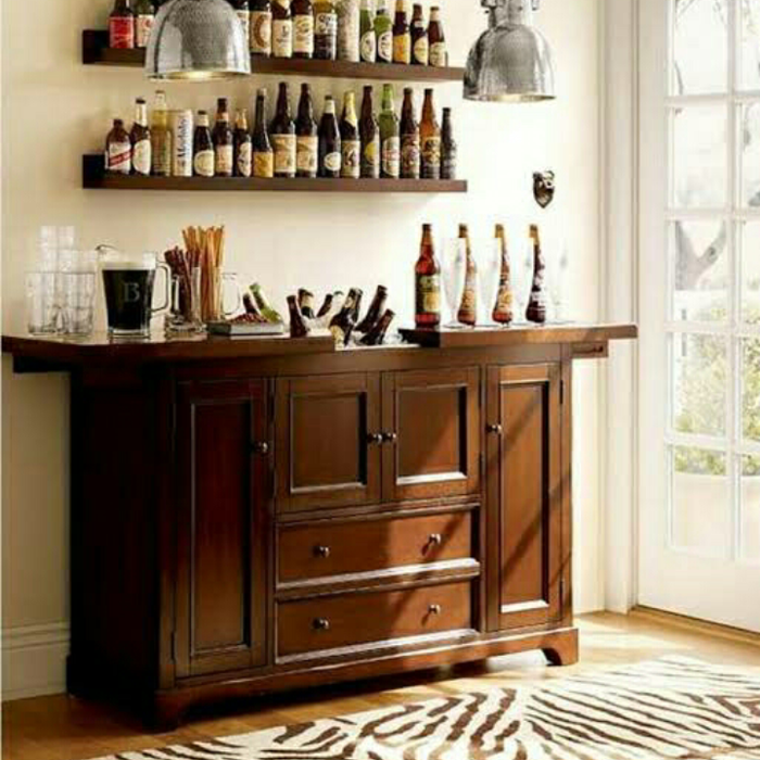 Jual Mini bar meja cafe rak laci Minimalis Modern Indonesia|Shopee ...