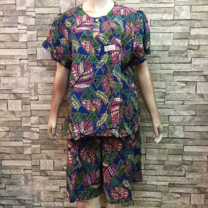 Jual STELANA MAXI 75 KENCANA UNGU LEBEL BIRU SETELAN KULOT WANITA 2 ...