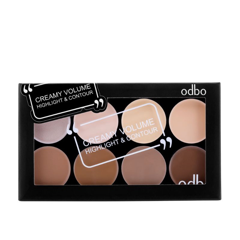 Jual ODBO Highlight & Contour Creamy volume palette #OD188 | Shopee Indonesia