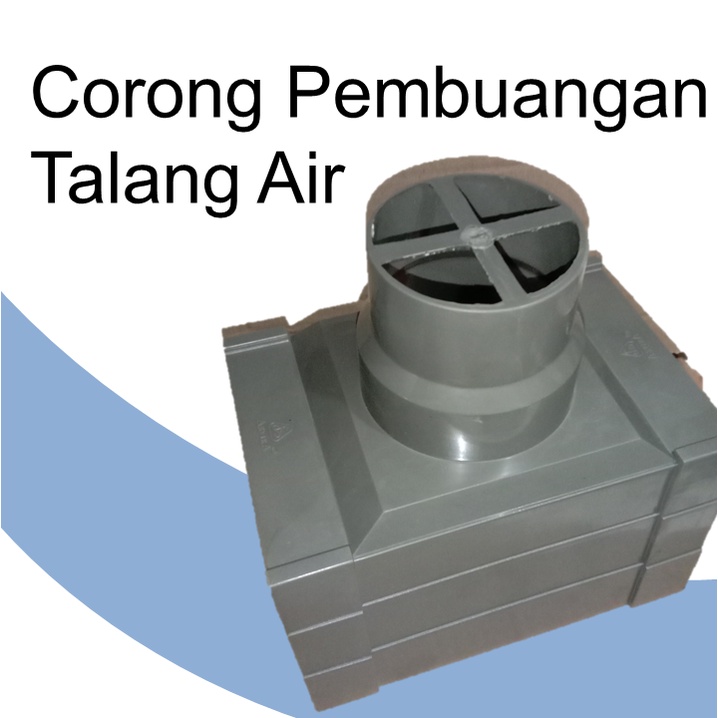 Jual Corong Talang Air PVC Kotak 4" Abu-abu / Corong talang kotak pvc ...