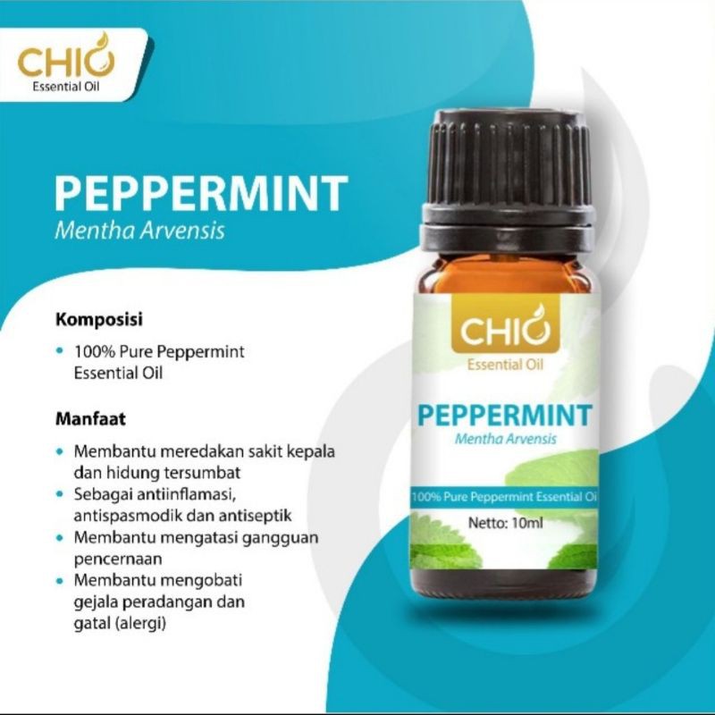 Essential Oil Peppermint Minyak Atsiri Aromatherapy CHIO 10ml | Shopee Indonesia