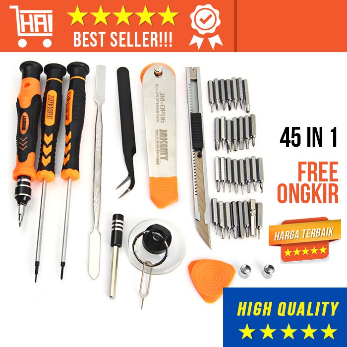 Jual 45 ALAT REPARASI ELEKTRONIK TOOL BOX SERVICE PERANGKAT HP TABLET ...