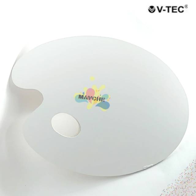 Jual PALETTE LUKIS OVAL V-TEC KAYU/PALET LUKIS OVAL VTEC/PALET TRIPLEKS ...