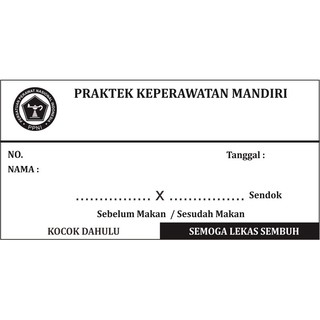 Jual Custom Etiket Label Obat, Label Obat Sirup Tablet, Label Obat ...