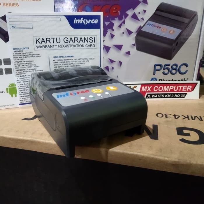 Jual MOBILE PRINTER BLUETOOTH ANDROID - INFORCE P58 OLSERA MOKA POS GP ...