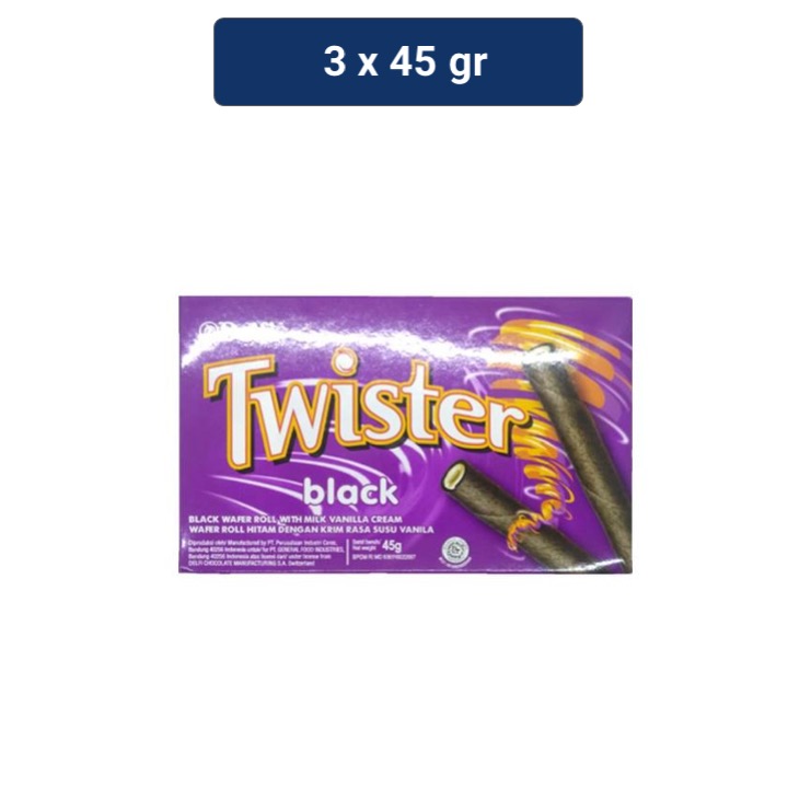 Jual Twister Wafer Roll Black 3 x 45 gr | Shopee Indonesia