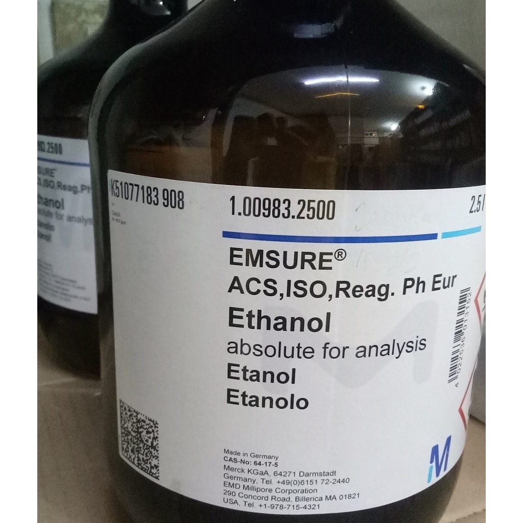 Jual Etanol Absolute For Analysis/ Pro Analis 100983 (Repack / Ecer) | Shopee Indonesia