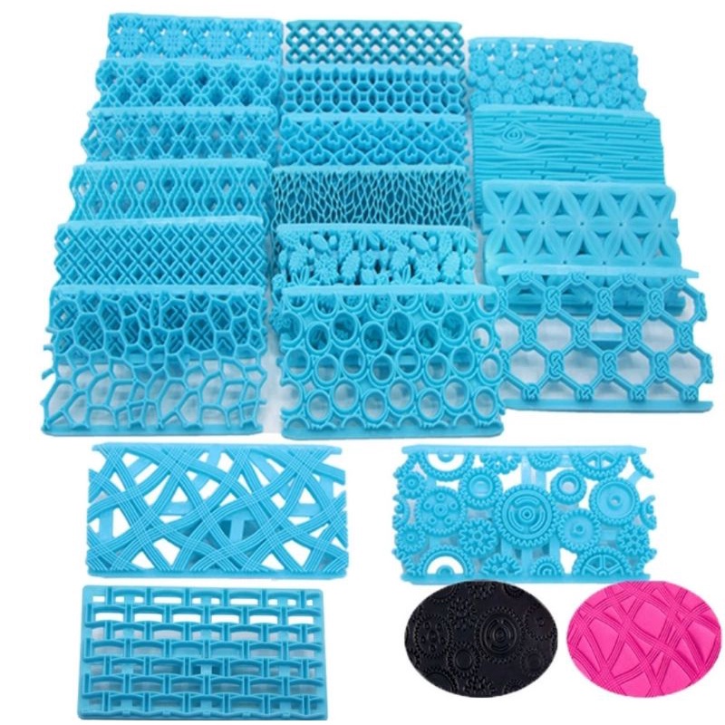 Jual Embosser stamp cetakan pola ukiran fondant embos pattern | Shopee ...