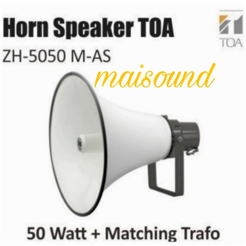 Jual CORONG HORN SPEAKER TOA ZH 5050 M AS 50 WATT TRAFO MATCHING ZH 5050M Indonesia|Shopee Indonesia
