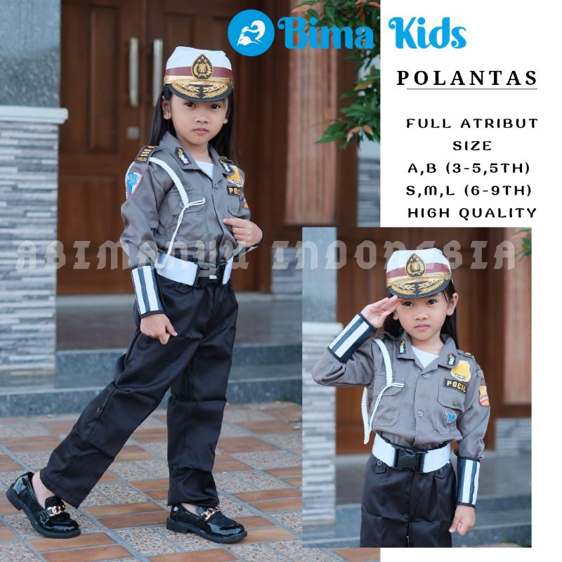 Jual SERAGAM PROFESI ANAK POLWAN POLISI WANITA POLANTAS BAJU POLISI ...