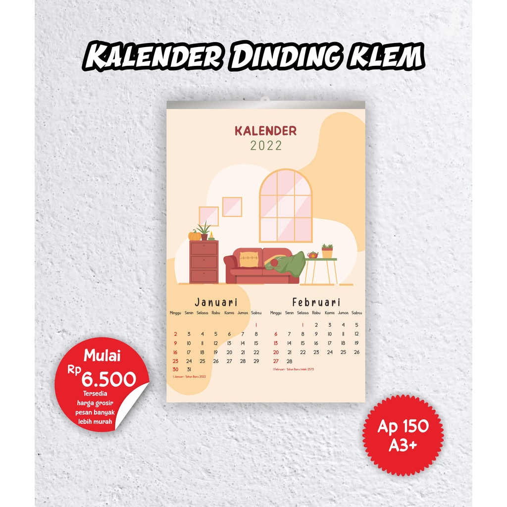 Jual Kalender Dinding Klem | Shopee Indonesia