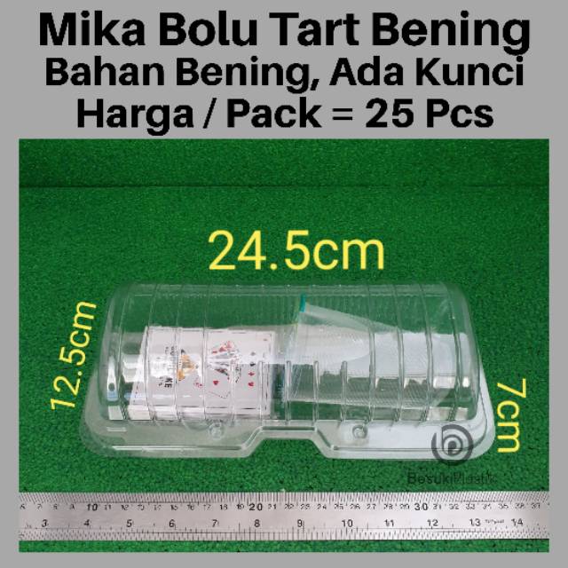 Jual Mika Roti Tawar Bandung BG 225 / Mika Panjang Bolu Tart Bening ...