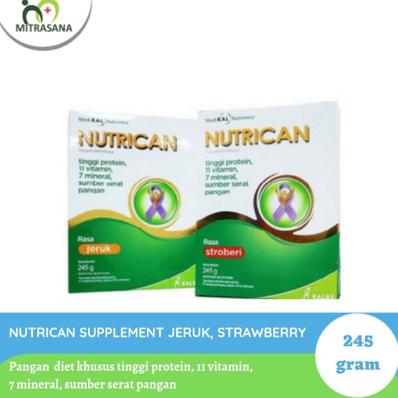 Jual Nutrican Supplement Jeruk Dan Strawberry 245gr | Shopee Indonesia